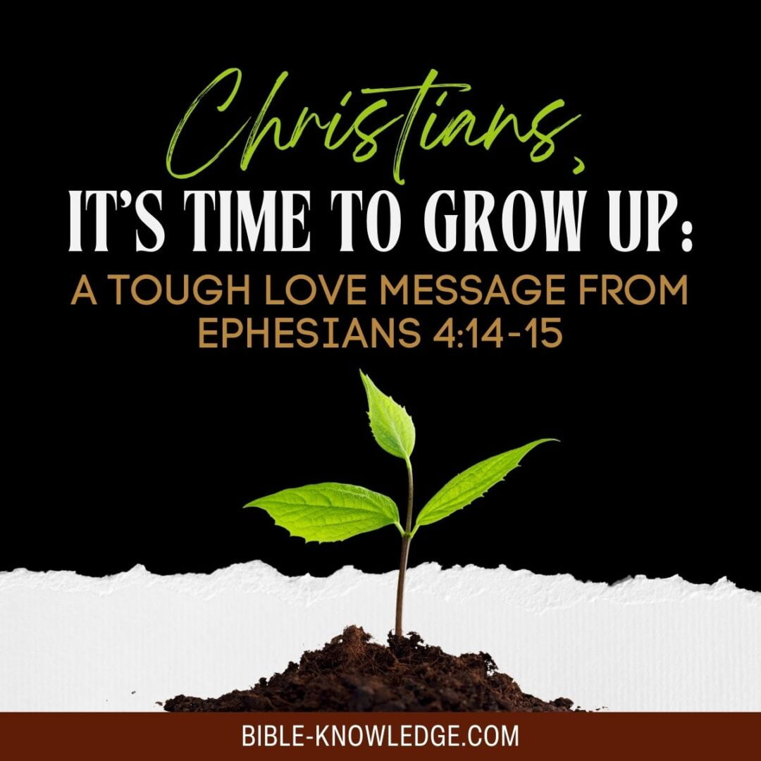 Time to Grow Up: A Tough Love Message From Ephesians 4:14-15