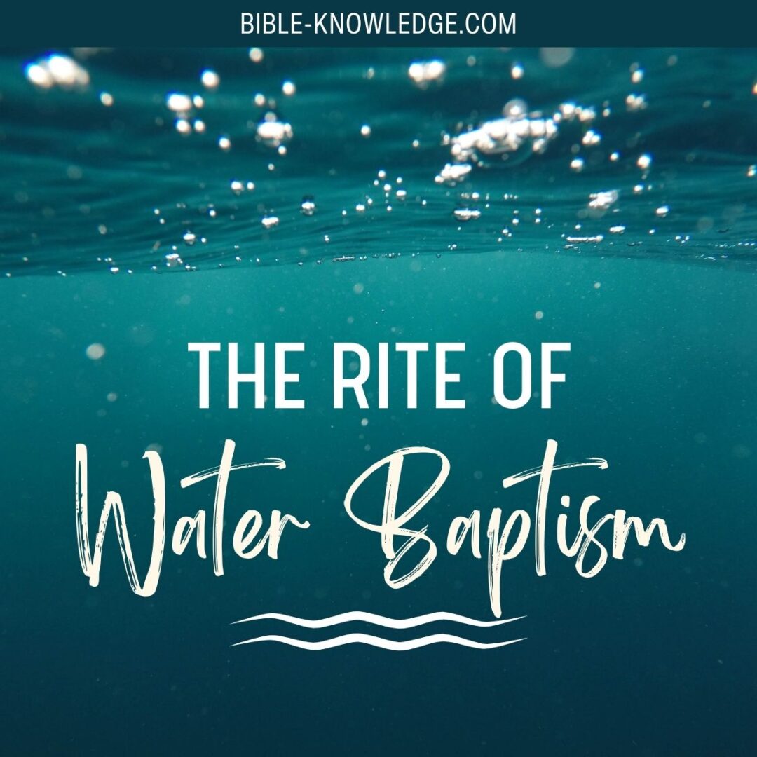 Teaching On the Importance Of Water Baptism